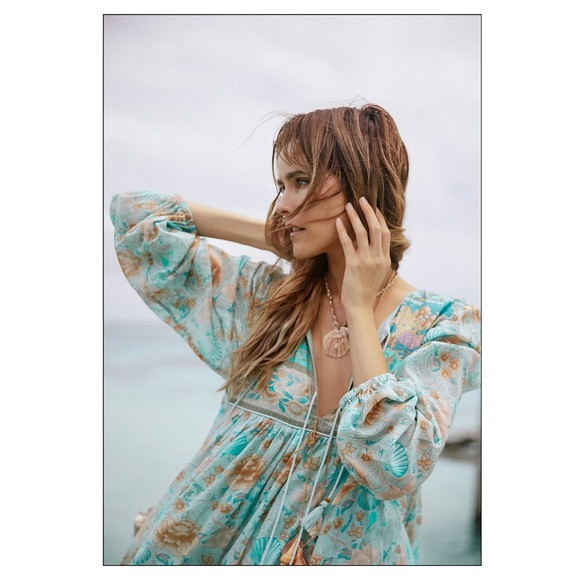 Spell | Dresses | Spell The Gypsy Seashell Boho Dress Seafoam | Poshmark